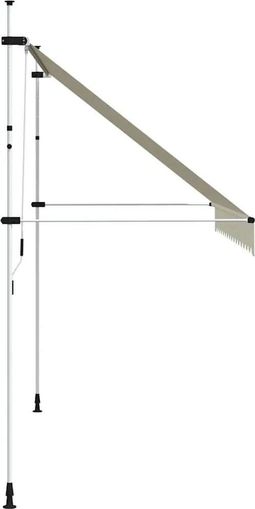 Ručně zatahovací markýza 350 cm krémová 143697