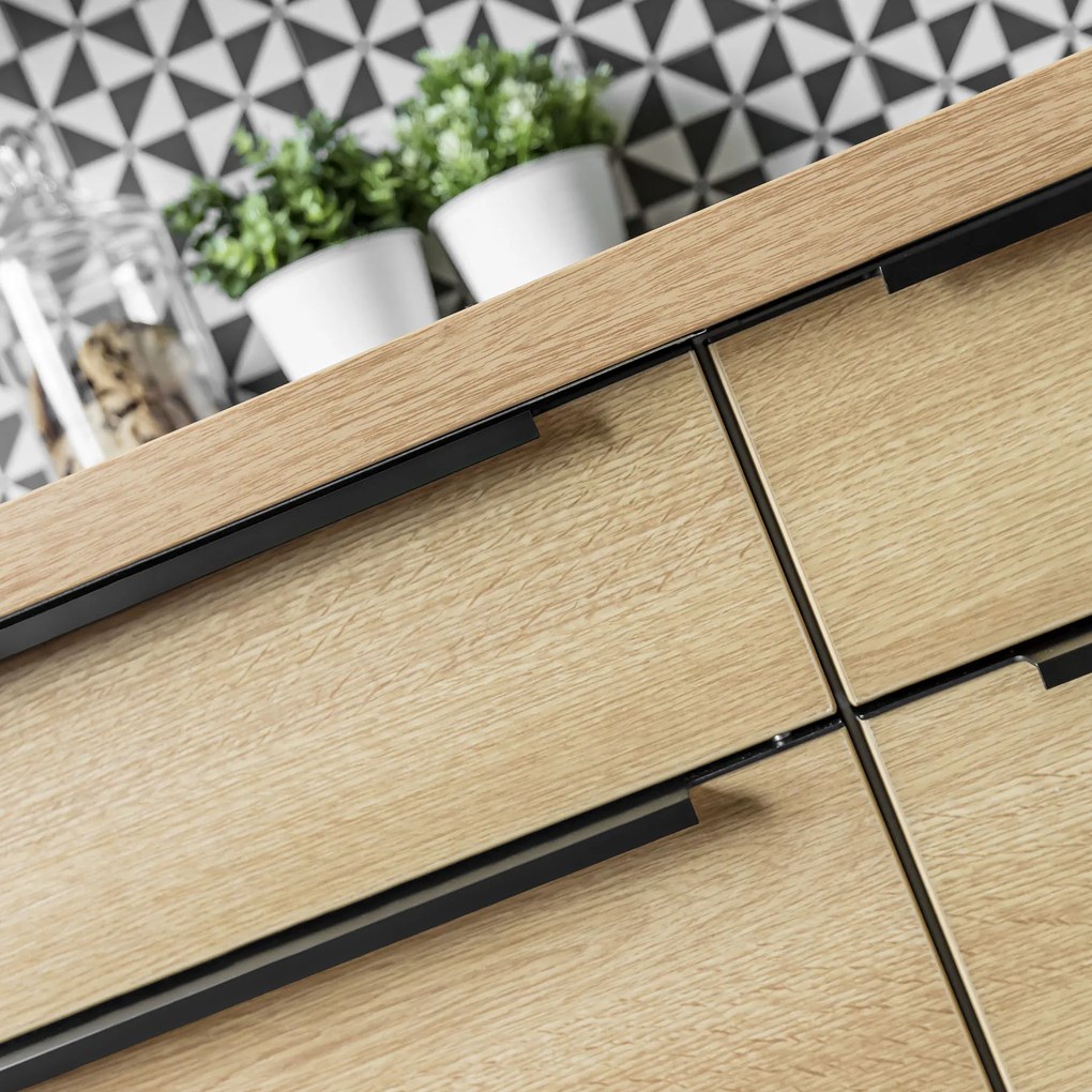 EXTOM Skříňka dolní rohová MALMO D13 U Korpus:: GREY, Dvířka:: permbroke