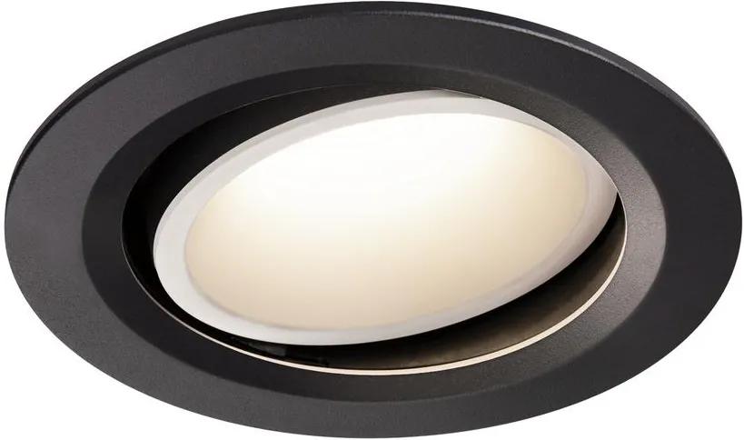 LA 1003677 NUMINOS® MOVE DL L vnitřní LED zápustné stropní svítidlo černá/bílá 4000 K 40° otočné a výkyvné - BIG WHITE