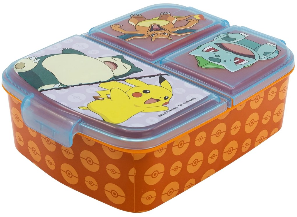 Multibox na svačinu Pokémon se 3 přihrádkami