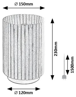 Rabalux 74212 - Stolní lampa RAVEN 1xE27/6W/230V