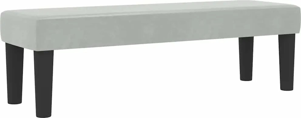 Postel s boxspringem s čelo Světle šedá 200 x 160 cm samet 3344456