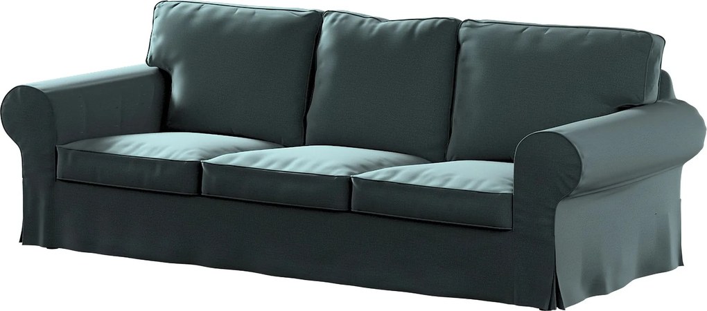 Potah na pohovku IKEA Ektorp 3-místná rozkládací, NOVÝ MODEL 2013 barva zelená látka sametová