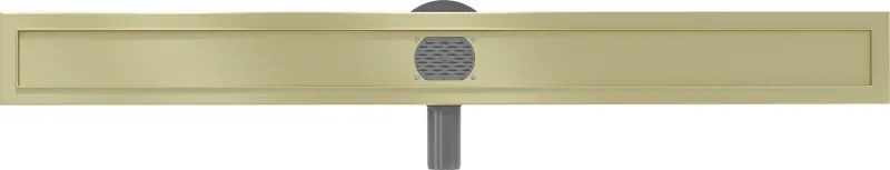 Mexen Flat 360°, tělo žlabu 80 cm, zlatá matná, 1A40080