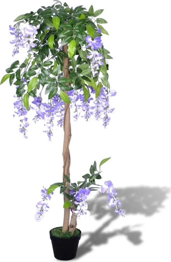vidaXL Umělá vistárie v květináči 120 cm [241364]