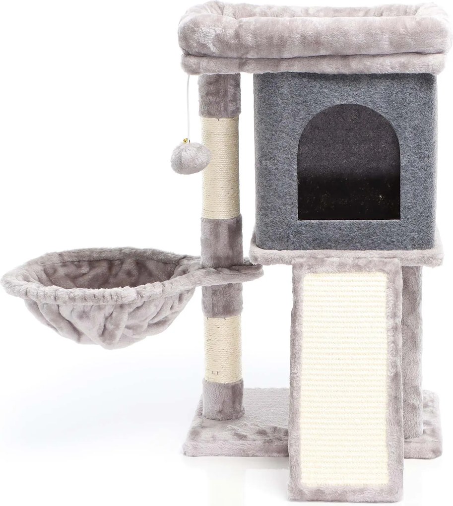 Škrabadlo pro kočky fudajo – 71,5 cm, šedá (64235)