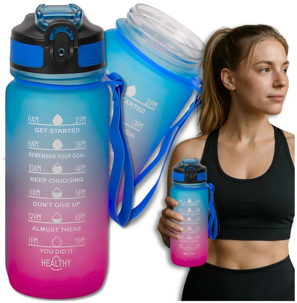 Camerazar TRESSARI 600ml sportovní láhev na vodu BPA FREE pevná plastová láhev