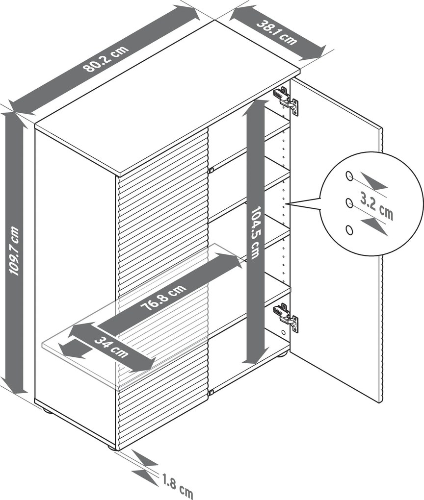 Tchibo - Botník - barva: bílá