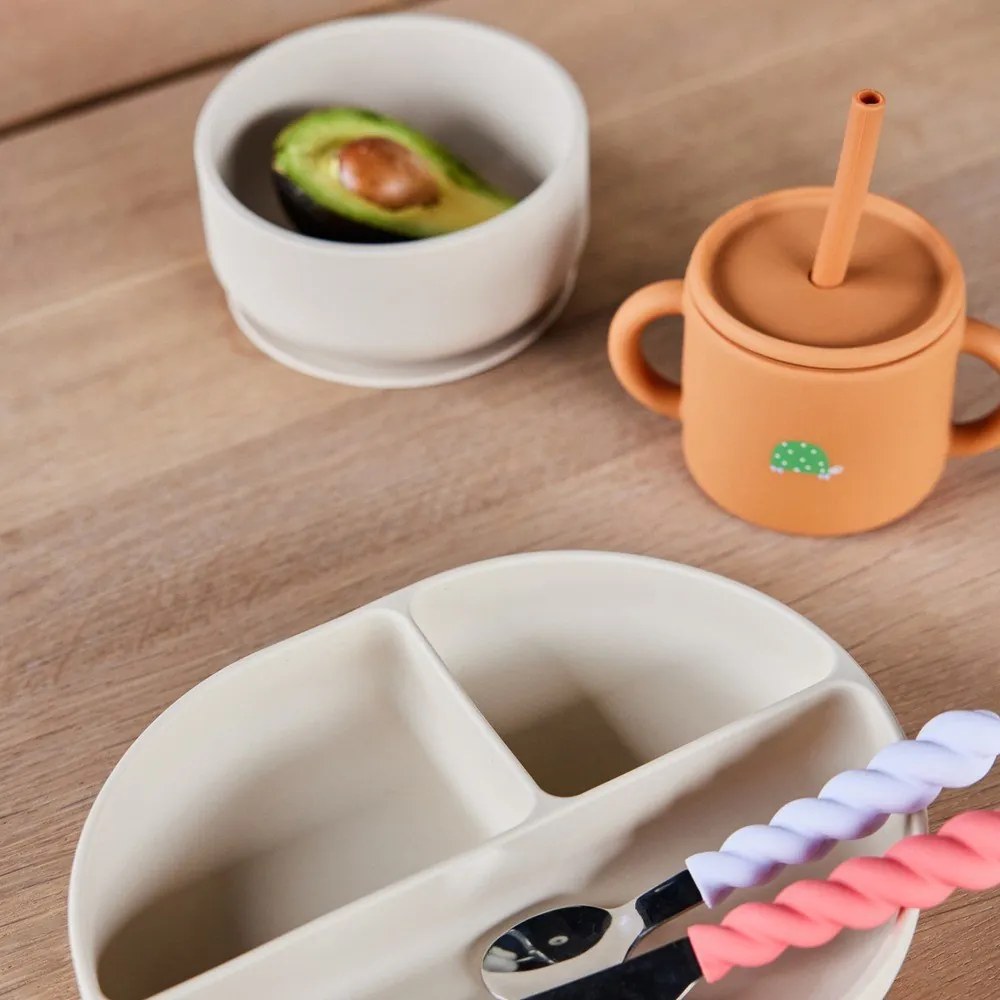 Béžová silikonová dětská miska ø 6 cm Enkei – OYOY Mini