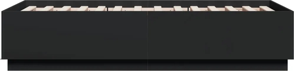 Rám postele černý 75 x 190 cm kompozitní dřevo 3209759