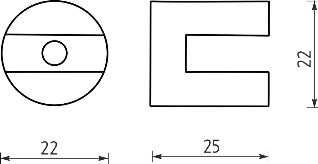 Nimco Samostatné úchyty poličky BORMO černá - BRC 11091BS-90