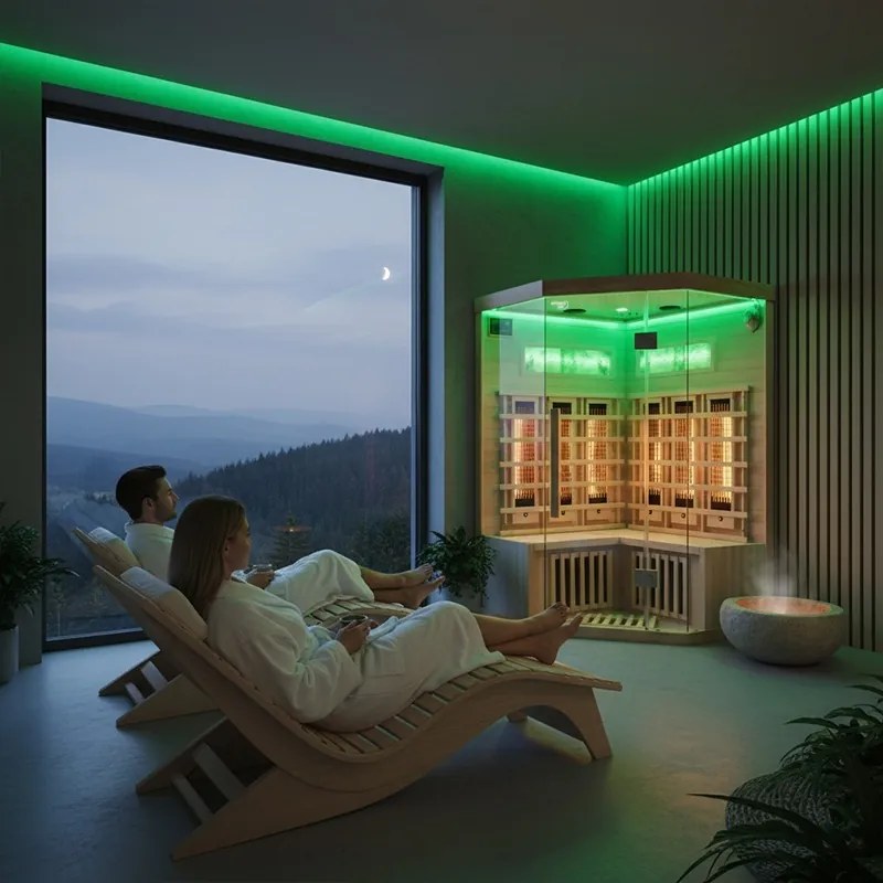 BPS-koupelny Infrasauna Relax HYD-3277 120x120, 2-3 osoby