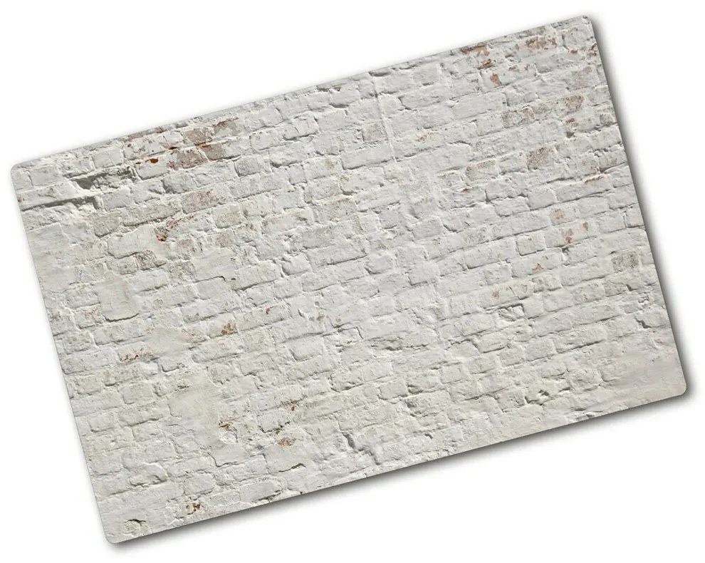Wallmuralia Kuchyňská deska velká skleněná Zděná zeď 80x52 cm
