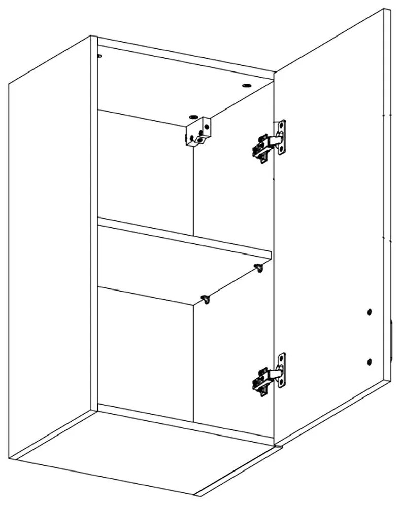 Kuchyňská linka Aspen B | 340 cm | bílá lesk