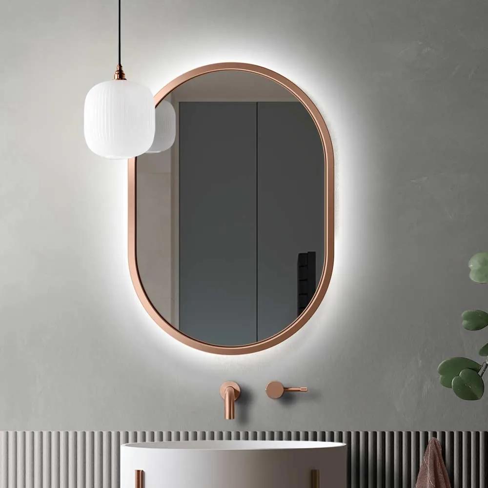 Zrcadlo Ambient LED copper Rozměr: 40x105 cm