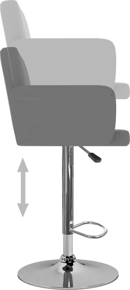 vidaXL Barové stoličky 2 ks umělá kůže [323658] Barva: Bílá
