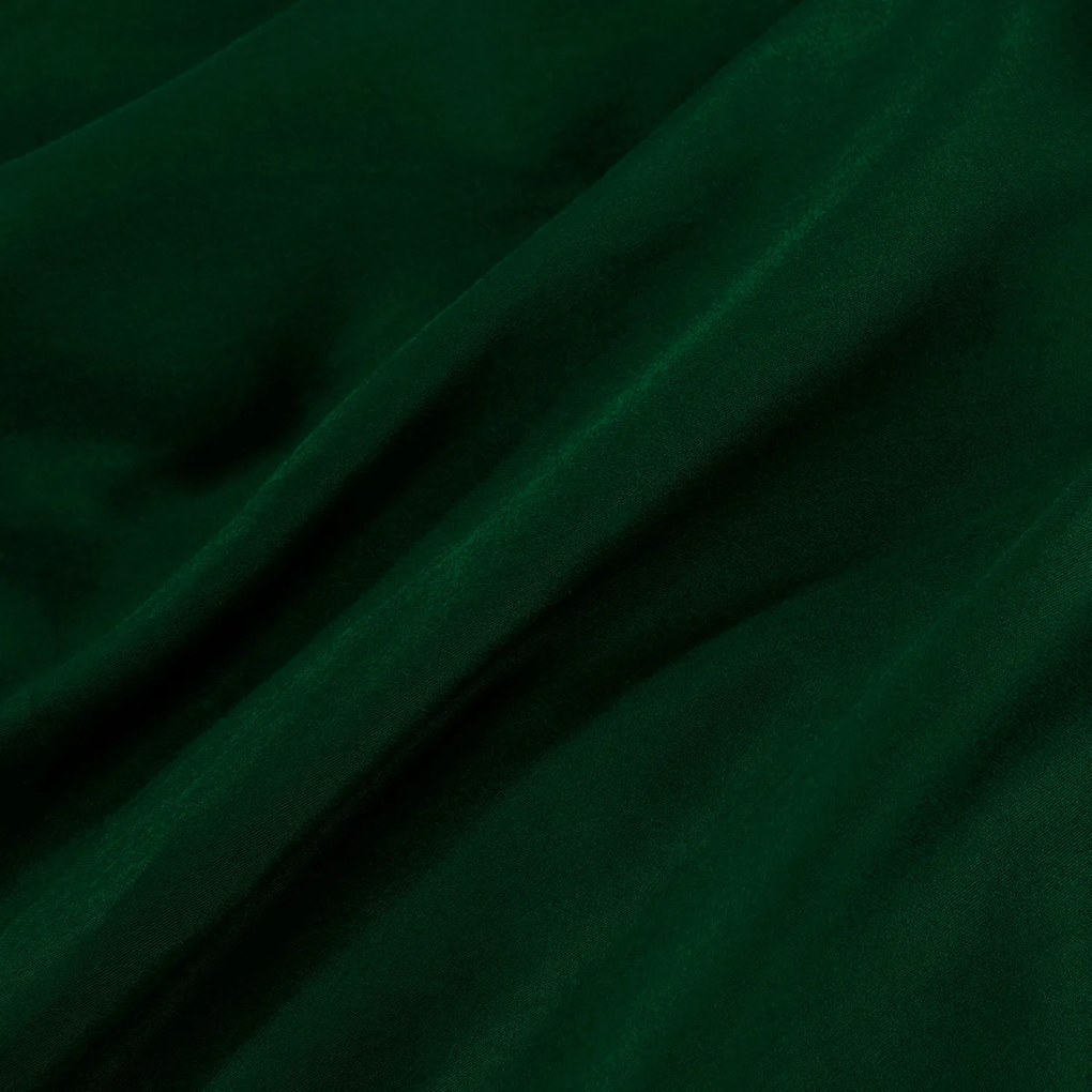 SATÉNOVÉ POVLEČENÍ SATINLOVE CLASSIC 160X200 CM, 2KS 70X80 CM TMAVĚZELENÉ