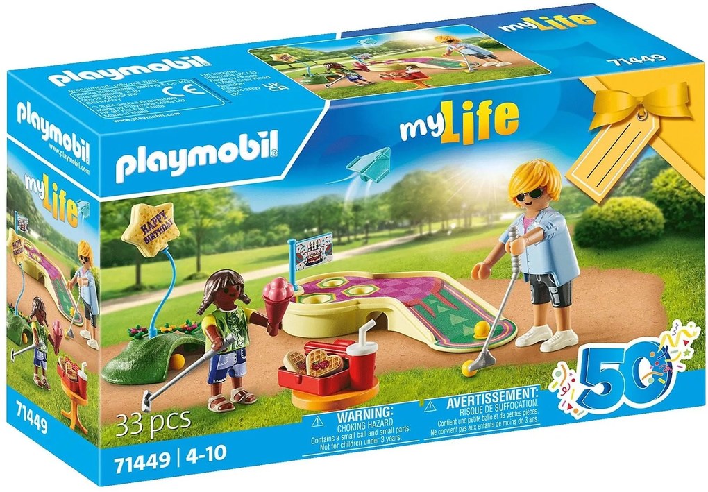 Set figurek a příslušenství playmobil 71449 minigolf