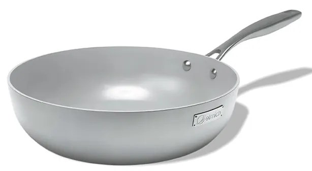 Elmich Nepřilnavá nerezová Wok pánev Tria Ceramic s keramickým povrchem Ø 24 cm