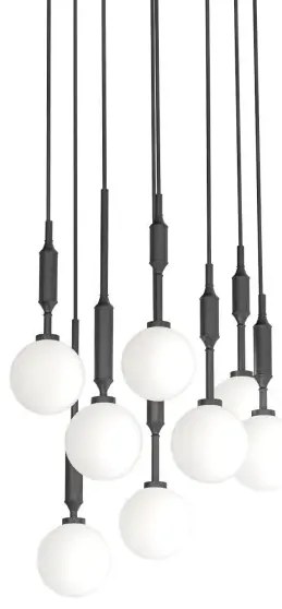 Designový lustr Ero 13 černá