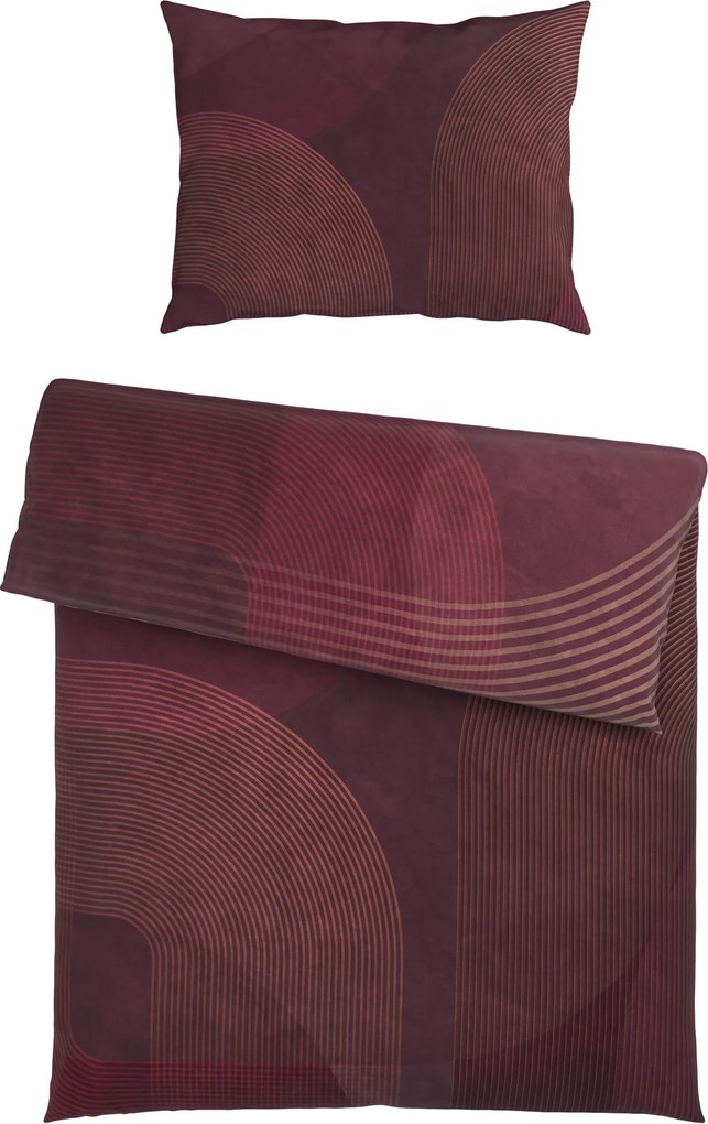 XXXLutz POVLEČENÍ satén fialová 140/200 cm Novel - Povlečení - 005031034904