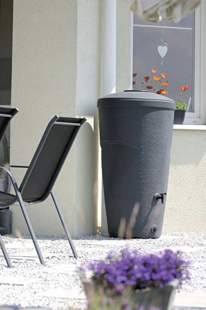 PROSPERPLAST Sud na dešťovou vodu WALLYCAN antracit 270l