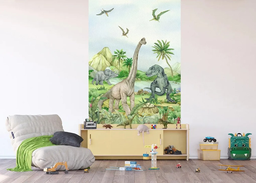 Dětská vliesová fototapeta na zed' Dino | 150 x 270 cm | DFTD2P5603