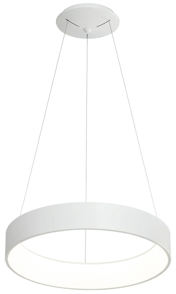 ACB Iluminacion Zavěsné LED svítidlo DILGA, ⌀ 60 cm, 48W, CRI90, CCT switch 2700-3000K Barva: Černá, Stmívání, řízení: Casambi