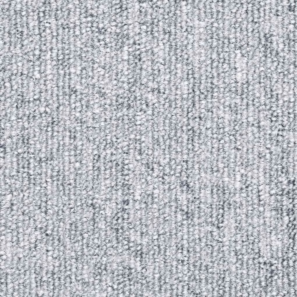 Schodové rohože 20 ks 56 x 17 x 3 cm světle šedé, půlkulaté 3365784