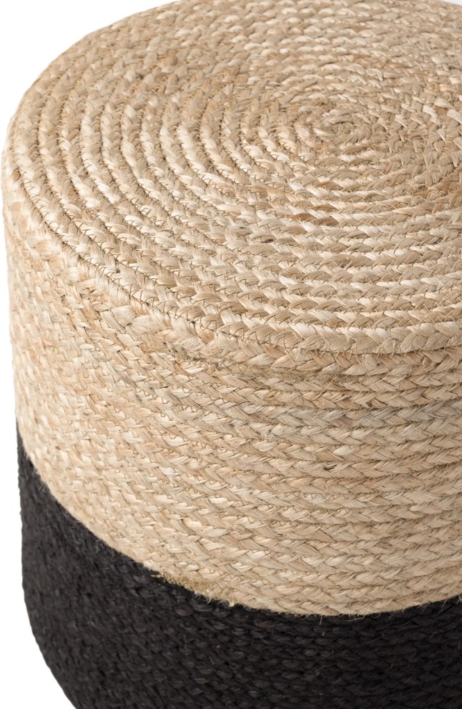 Hanse Home Sedací vak LOOMA POUF 106237 Beige/Black - 40x40 cm