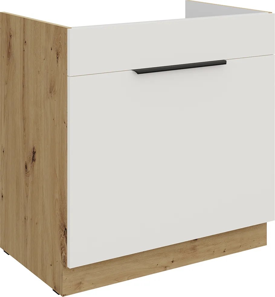 ARIA az | dolní skříňka 80 ZL 1S dřezová | 80 cm | PREMIUM BOX | artisan/bílá