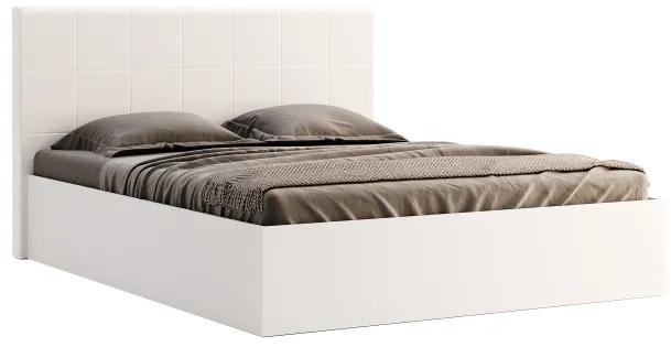 Manželská postel 160 cm Babylon B3 (bílá) (s roštem a úl. prostorem). 1042127