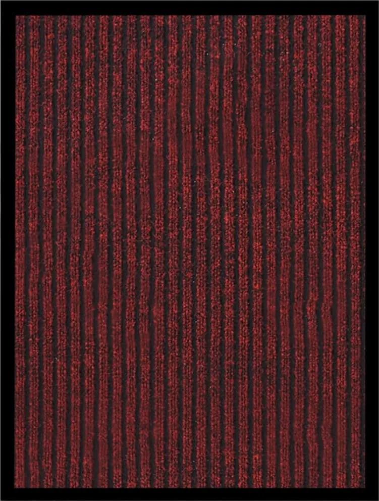 vidaXL Rohožka pruhovaná 40 x 60 cm [331607] Barva: Červená