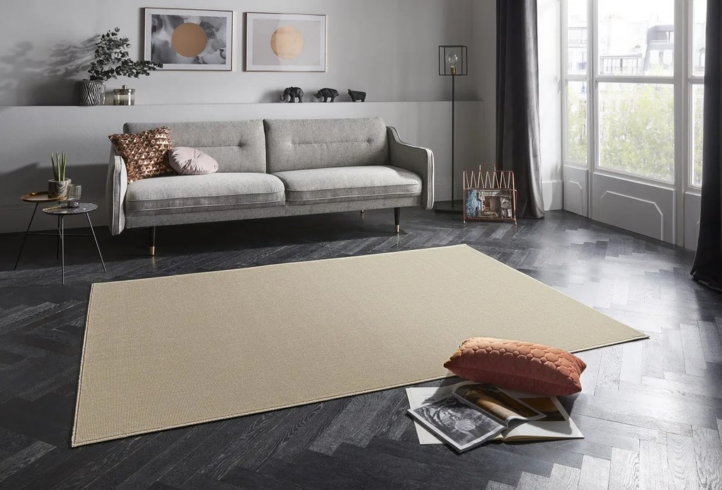 ELLE Decoration, AKCE: 80x250 cm Kusový koberec Premier 103983 Olive/Green z kolekce Elle, béžová, chodba / předsíň