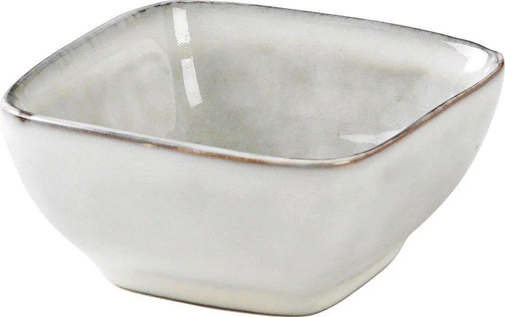 Miska Broste NORDIC SAND hranatá 8x7,5 cm písková