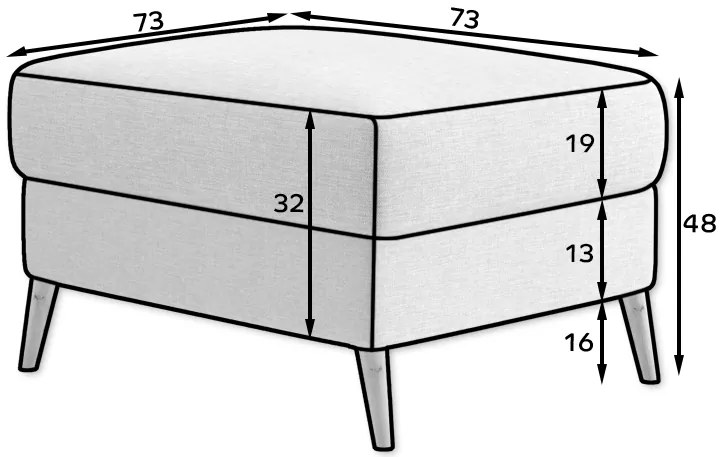 Eltap Taburet Asgard Materiál a barva potahu: Soro 61 - růžová