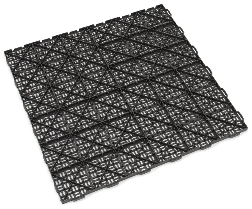 Plastová děrov. dlažba Linea Marte 56,3 x 56,3 x 1,3 cm, hnědá