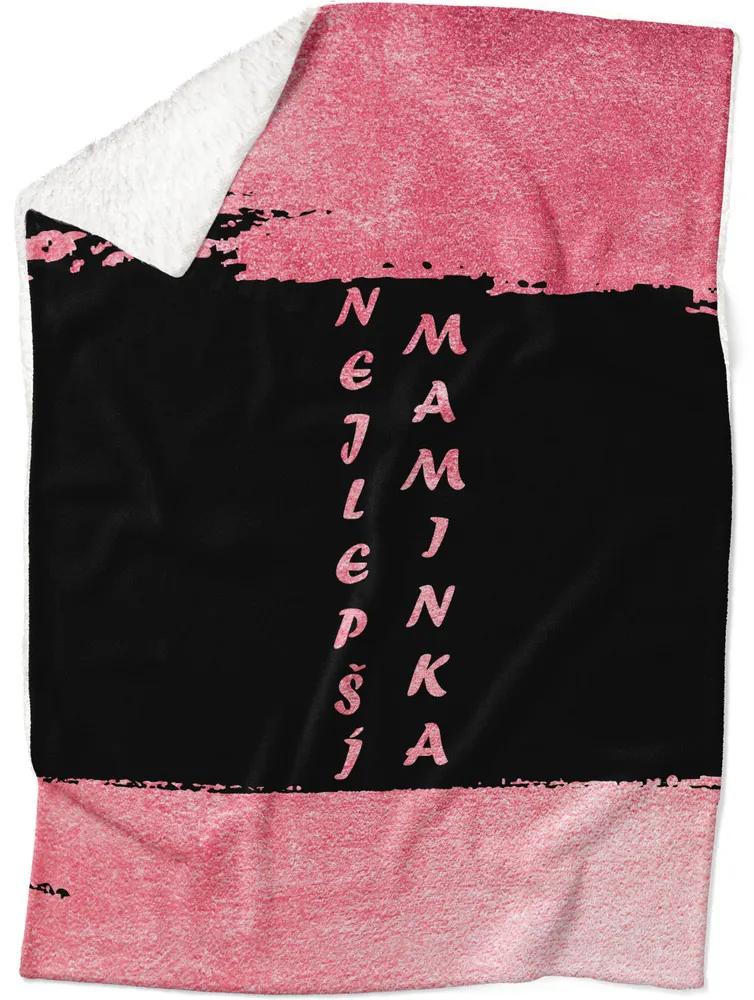 Deka Maminka – golden pink (Podšití beránkem: ANO)