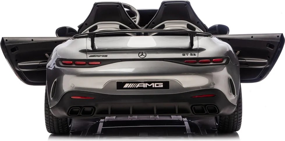 LEAN CARS Elektrické autíčko Mercedes GT63 AMG DK-GT63 24V LCD šedé lakované