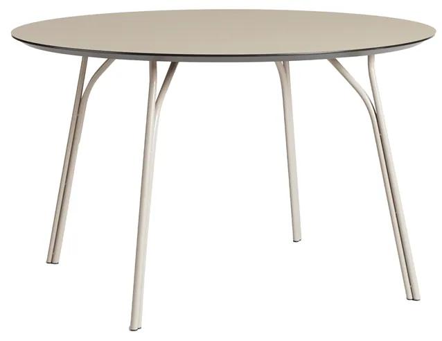 Jídelní stůl "Tree", 120 cm, 3 varianty - Woud Varianta: krémově hnědá, černé nohy