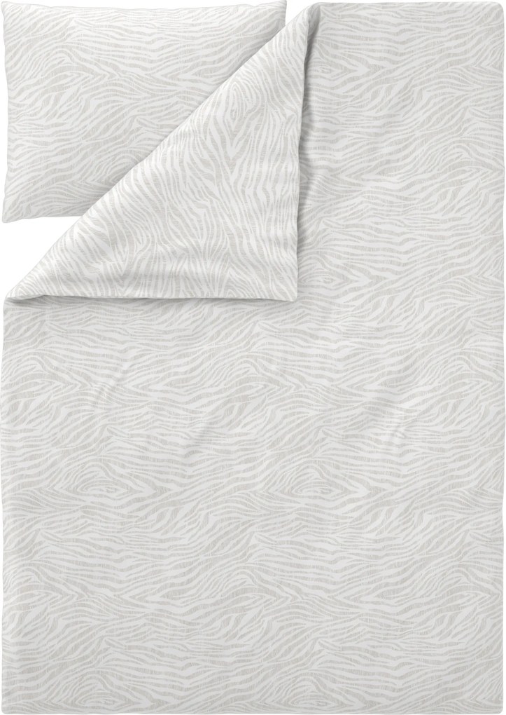 Livarno® Ložní povlečení z mikrovláknitého saténu, 140 x 200 cm, 70 x 90 cm (bílá/béžová)