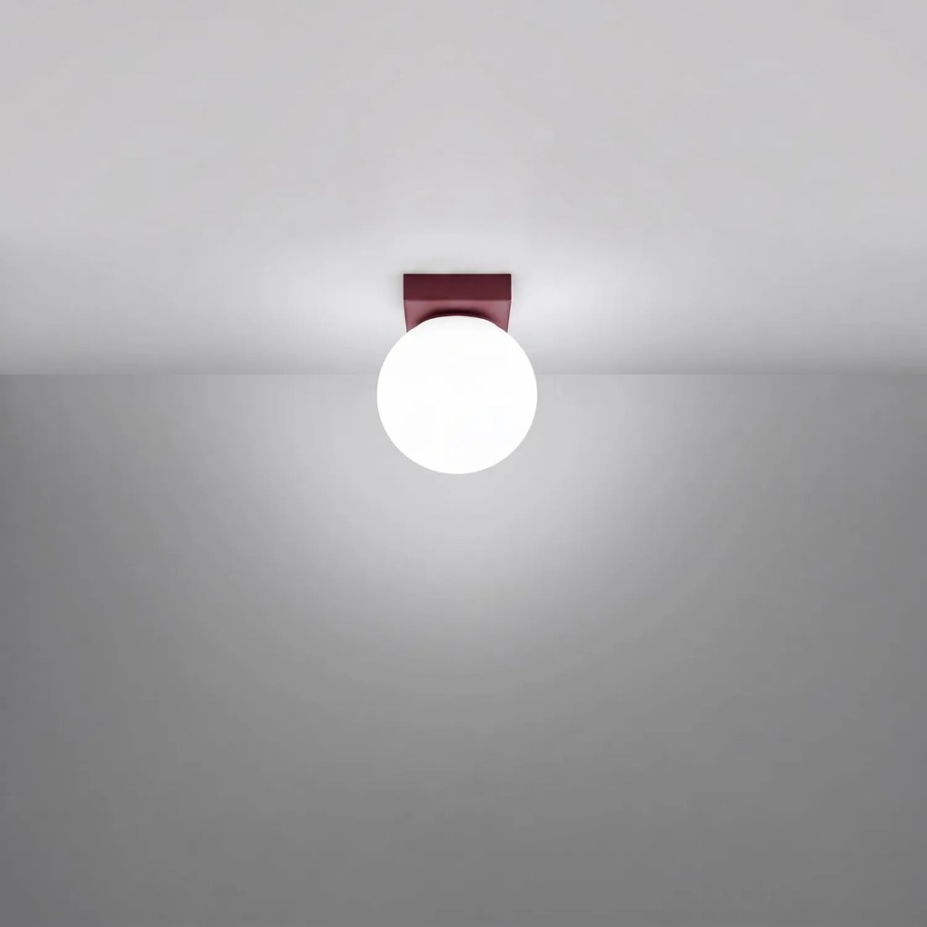 Sollux Lighting Stropní svítidlo YOLI 1 bordó