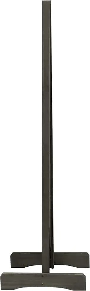 Zahradní trelážový plot šedý 180 x 100 cm masivní jedle 314829