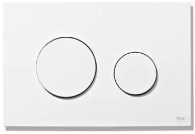 tlačítko pro WC modul TECE plastové ovládací tlačítko TECEloop, dvojčinné, bílá, 9240600 Tece