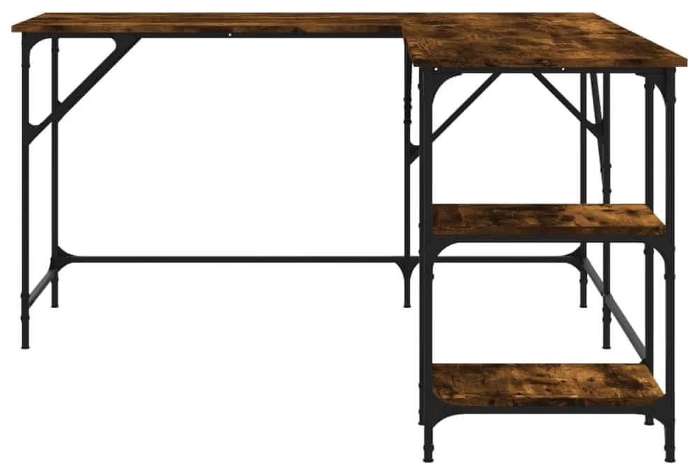Petromila Psací stůl kouřový dub 139 x 139 x 75 cm kompozitní dřevo