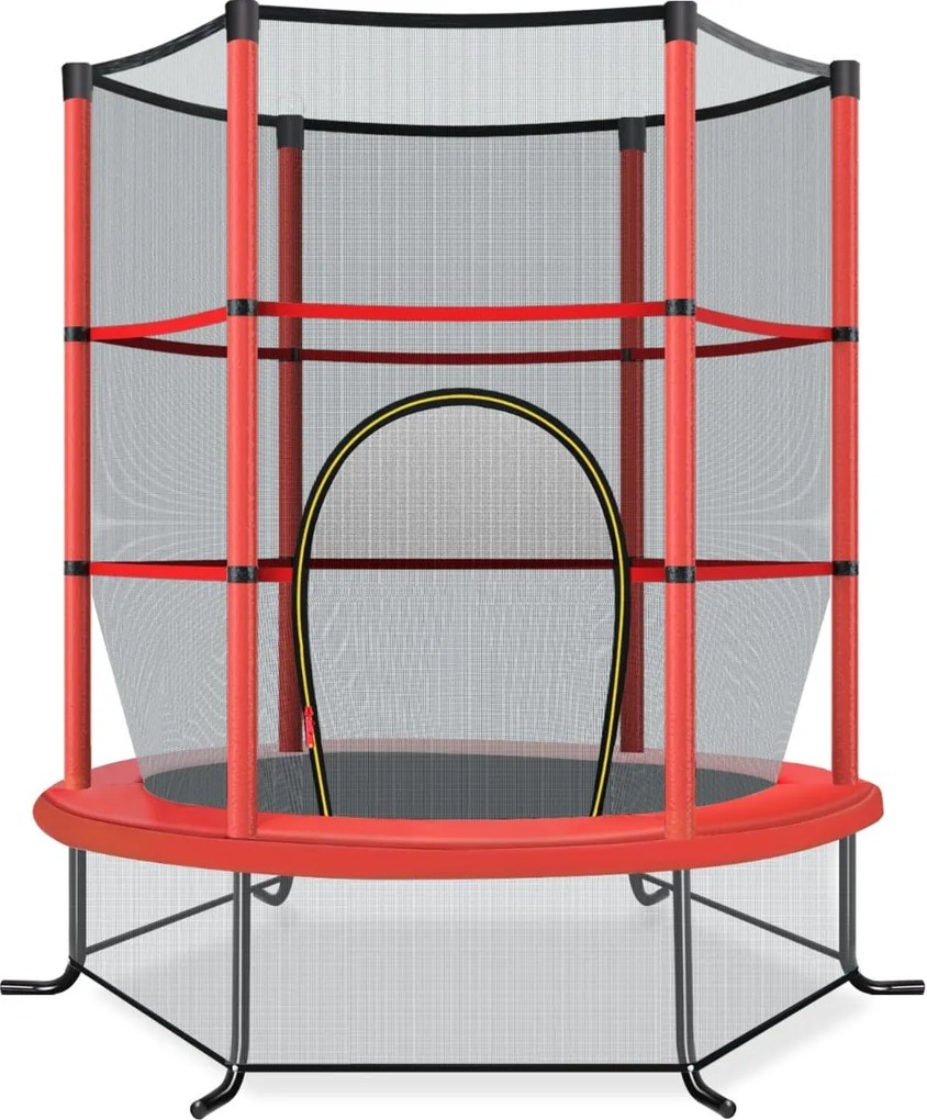 Costway Zahradní trampolína Ø140 cm s ochrannou sítí trampolína