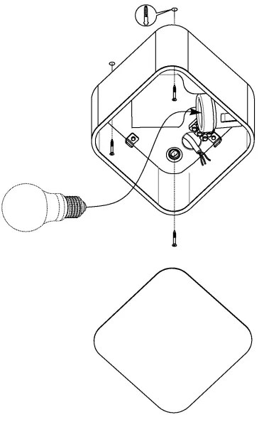 Eglo 99281 - Stropní svítidlo GRIMASOLA 1xE27/28W/230V