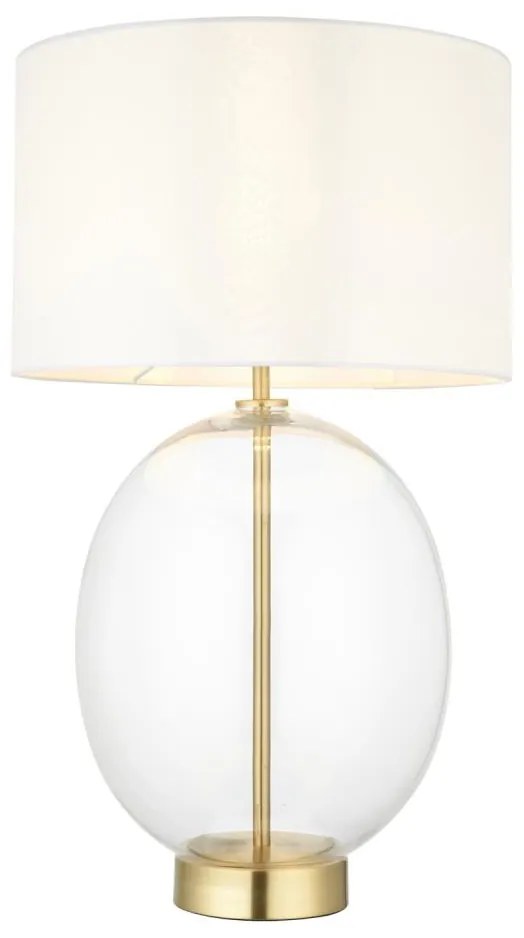 Endon 99292 - Stmívatelná stolní lampa KELDA 1xE27/10W/230V krémová/zlatá 99292