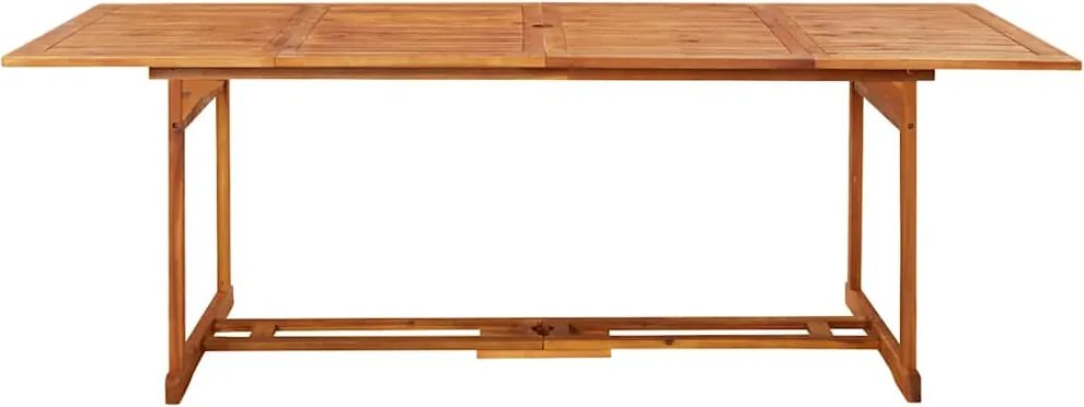 Zahradní jídelní stůl 220 x 90 x 75 cm masivní akáciové dřevo 315946