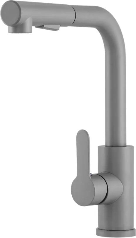 Gamma Side 2, stojánková dřezová baterie s výsuvným výtokem h-300, šedá, GMA-BSE2-GPG